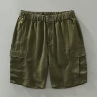 China Summer Linen Cargo Shorts – Stylish, Comfortable, and Breathable for sale