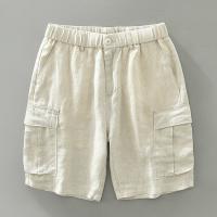 China Summer Linen Cargo Shorts – Stylish, Comfortable, and Breathable for sale