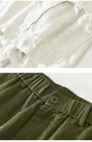 China Summer Linen Cargo Shorts – Stylish, Comfortable, and Breathable for sale