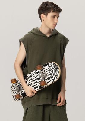 China Trendy Brand Heavy Wash Distressed Men’s Terry Vest for sale