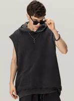 China Trendy Brand Heavy Wash Distressed Men’s Terry Vest for sale