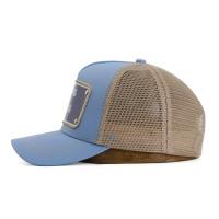 China Trendy Brand Mesh Trucker Cap with Breathable Mesh and Curved Brim for sale