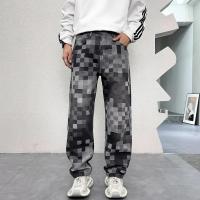 China Vintage Mosaic Baggy Jean Denim Pants for sale