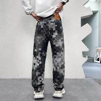 China Vintage Mosaic Baggy Jean Denim Pants for sale