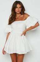 China Women’s bubble sleeves summer mini dresses for sale