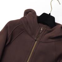 China Women’s Hooded Half-Zip Velvet Sweatshirt for sale