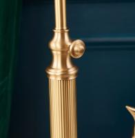China American Retro Brass Bedside & Study Table Lamp – Adjustable Height Vintage Design for sale