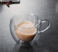 China Double Layers Glass Cup-Heart Shape for sale