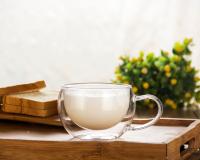China Double Layers Glass Cup-Round Shape for sale