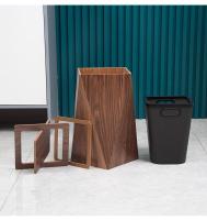 China Eco-Friendly Nordic Wooden Trash Can with Inner Bucket for sale