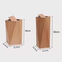 China Eco-Friendly Nordic Wooden Trash Can with Inner Bucket for sale