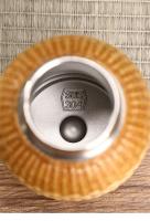 China Handmade Bamboo Buckle Silk Thermos for sale