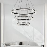 China High-Quality Modern 3-Ring Crystal LED Chandelier for sale