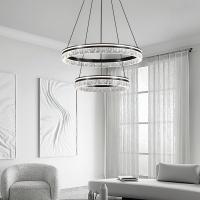 China High-Quality Modern 3-Ring Crystal LED Chandelier for sale