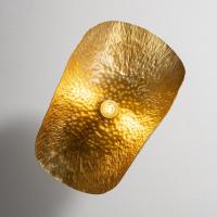 China Nordic Lotus Leaf Inspired Gold Copper Chandelier – Modern Pendant Light for sale