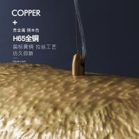 China Nordic Lotus Leaf Inspired Gold Copper Chandelier – Modern Pendant Light for sale