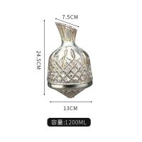 China Painted gold tumbler high-grade rotating crystal wine glass set for sale