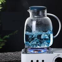 China Premium Borosilicate Glass Water Kettle with silicone Lid for sale