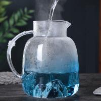 China Premium Borosilicate Glass Water Kettle with silicone Lid for sale