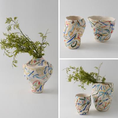 China Premium Modern Ceramic Painted Vase for sale