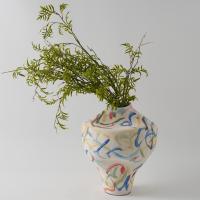 China Premium Modern Ceramic Painted Vase for sale