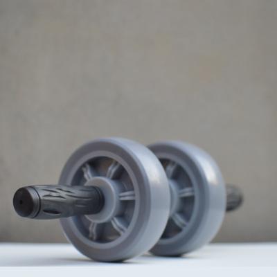 China Double Wheel Abdominal Ab Roller with slip-resistant Handles for sale