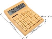 China Bamboo Solar & Battery Operated Multifunctional Calculator for sale