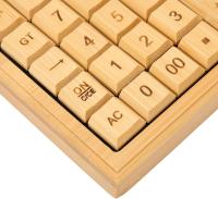 China Bamboo Solar & Battery Operated Multifunctional Calculator for sale