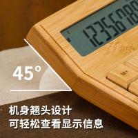 China Bamboo Solar & Battery Operated Multifunctional Calculator for sale