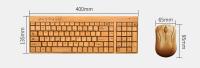 China Premium Handmade Bamboo Wireless Keyboard & Mouse Set – Eco-Friendly, Ergonomic & Stylish for sale