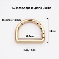 China Zinc Alloy Shape D Spring Buckle GZJX for sale