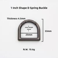 China Zinc Alloy Shape D Spring Buckle GZJX for sale