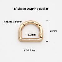 China Zinc Alloy Shape D Spring Buckle GZJX for sale