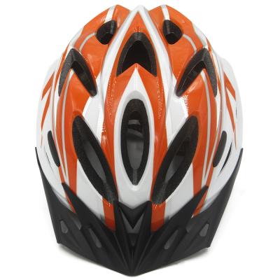 China Orange Unisex Road Cycling Helmet Bicycle Accessories Downhill Mountain Bike Helmet for sale