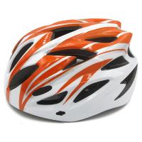 China Orange Unisex Road Cycling Helmet Bicycle Accessories Downhill Mountain Bike Helmet for sale
