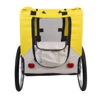 China Yellow Foldable Pet Carrier Trailer Utility ABS Bike Carriers For Dogs for sale