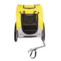China Yellow Foldable Pet Carrier Trailer Utility ABS Bike Carriers For Dogs for sale