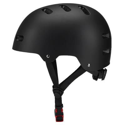 China Anti Fall Roller Skating Helmet Black Yellow Orange Adult Skateboard Helmet for sale