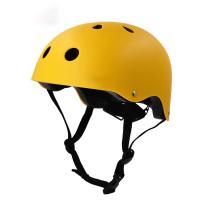China Anti Fall Roller Skating Helmet Black Yellow Orange Adult Skateboard Helmet for sale