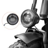 China 4 Pin Ebike Headlight Bicycle Accessories Black E Bike Integrated Lights for sale