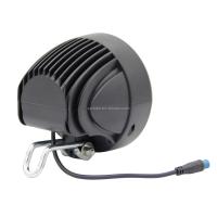 China 4 Pin Ebike Headlight Bicycle Accessories Black E Bike Integrated Lights for sale