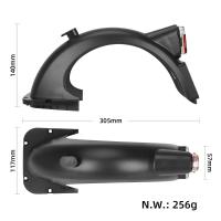 China MAX G30D E Scooter Fender Black Electric Scooter Back Mudguard for sale
