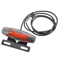 China Red Electric Bicycle Headlight 12v-36v Steering Rear Lights Ebike Conversion Kit for sale