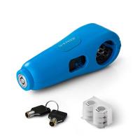 China Blue Green Yellow Scooter Alarm Lock Anti Theft Throttle Grip Lock for sale