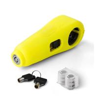 China Blue Green Yellow Scooter Alarm Lock Anti Theft Throttle Grip Lock for sale