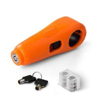 China Blue Green Yellow Scooter Alarm Lock Anti Theft Throttle Grip Lock for sale