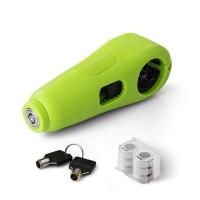 China Blue Green Yellow Scooter Alarm Lock Anti Theft Throttle Grip Lock for sale