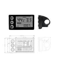 China LCD-S866 Electric Scooter Display Waterproof Ebike Display 24V 36V 48V for sale