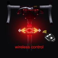China Remote Control Bicycle Tail Light 900mAh Rechargeable Bike Rear Light for sale