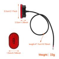 China Safety Electric Scooter Accessories 5.5cm 2.17inch Scooter Rear Light for sale